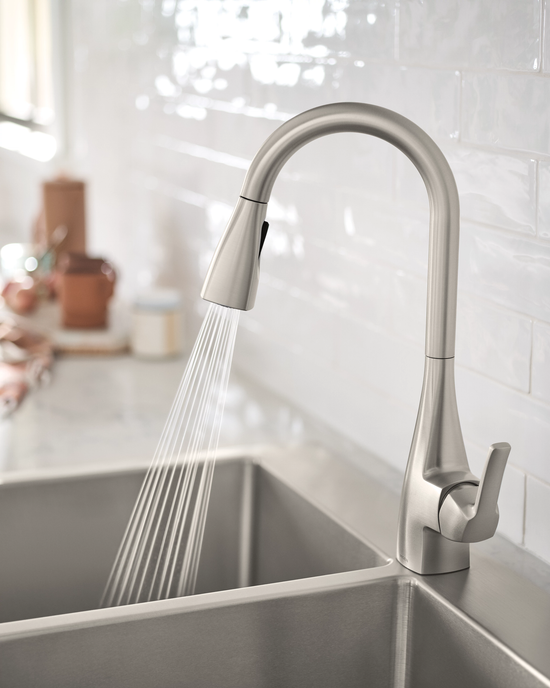 33" x 22" Stainless Steel 18 Gauge Double Bowl Dualmount Sink – Moen