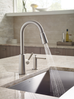 Riley One-Handle High Arc Pulldown Kitchen Faucet | Moen