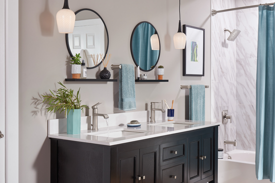 Genta Chrome one-handle bathroom faucet – Moen