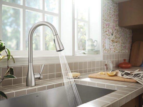 Doherty Chrome kitchen faucet – Moen