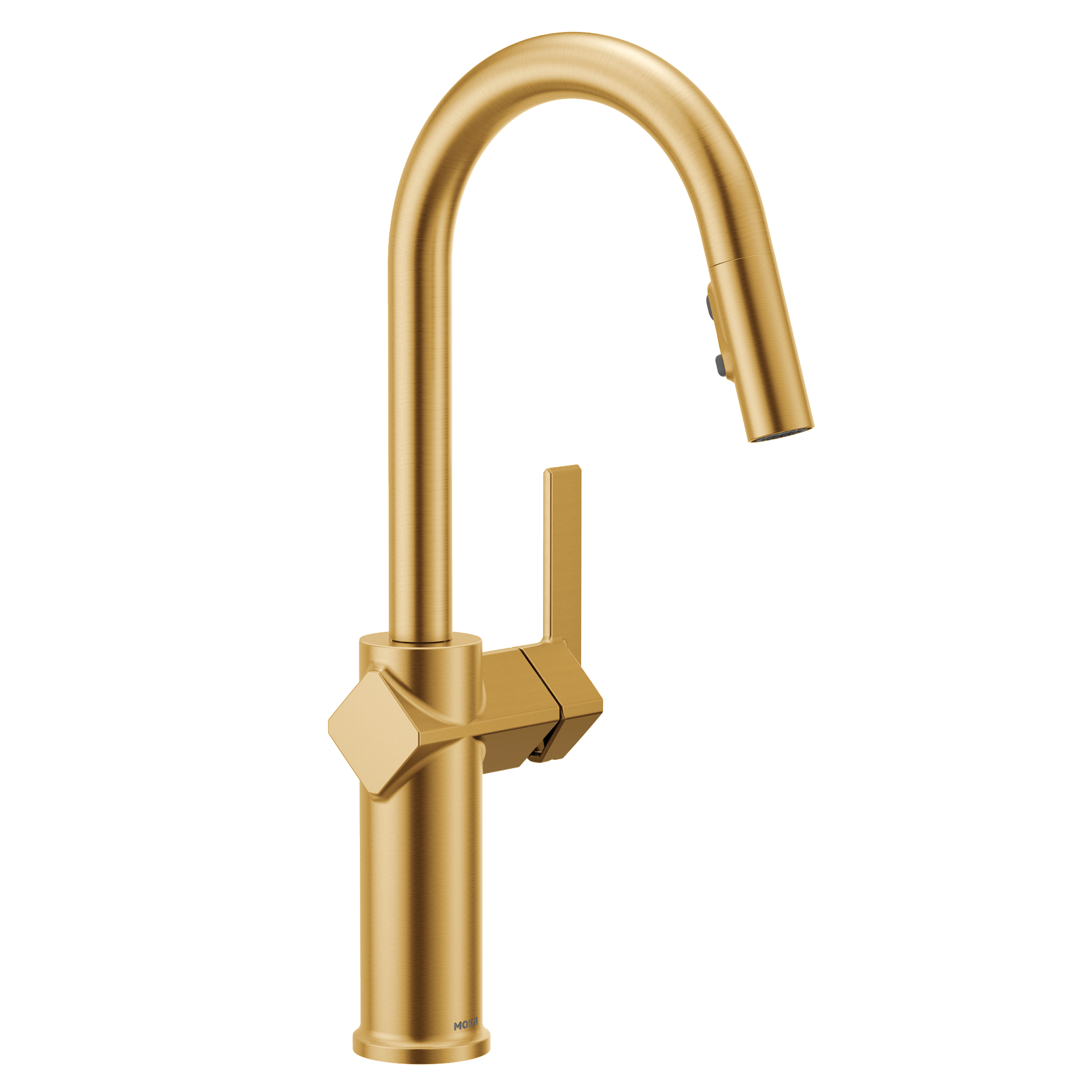 Joric Chrome one-handle high arc pulldown kitchen faucet – Moen