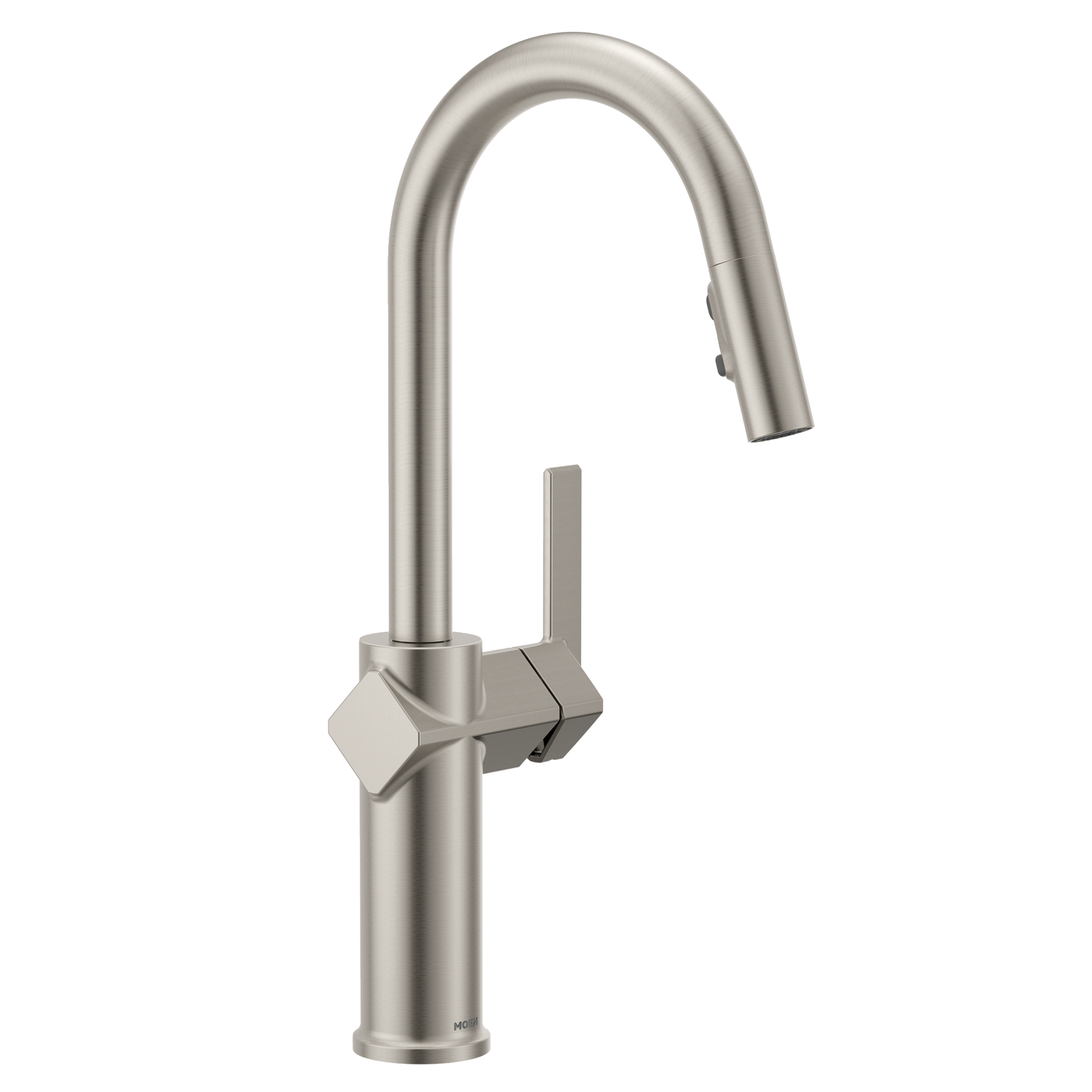 Joric Chrome one-handle high arc pulldown kitchen faucet – Moen