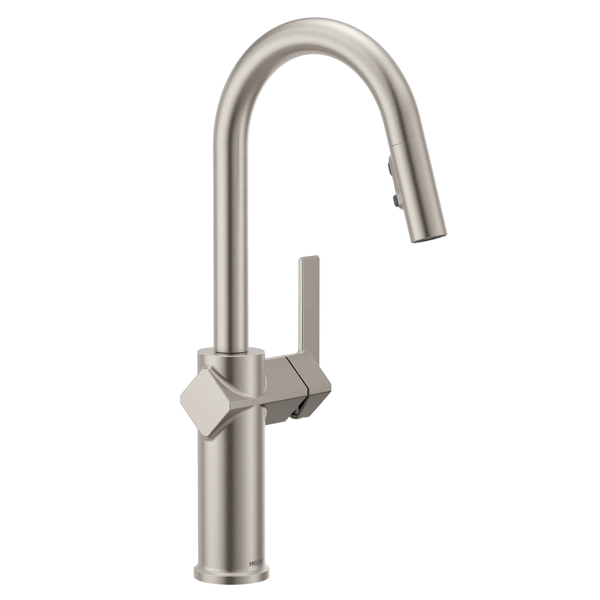 Joric Chrome one-handle high arc pulldown kitchen faucet – Moen