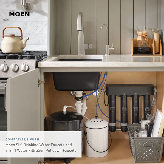 Moen 4-Stage Under Sink Reverse Osmosis Advanced Water Filtration Syst