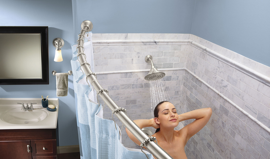 Curved Shower Rods Tension Curved Shower Rod – Moen