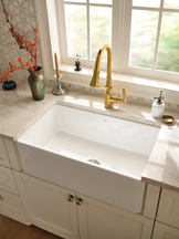 Host 33" Fireclay Undermount Apron Front Single Bowl Sink – Moen