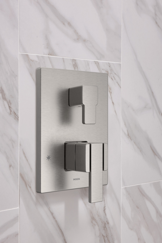 90 Degree Chrome M-CORE 3-Series With Integrated Transfer Valve Trim – Moen